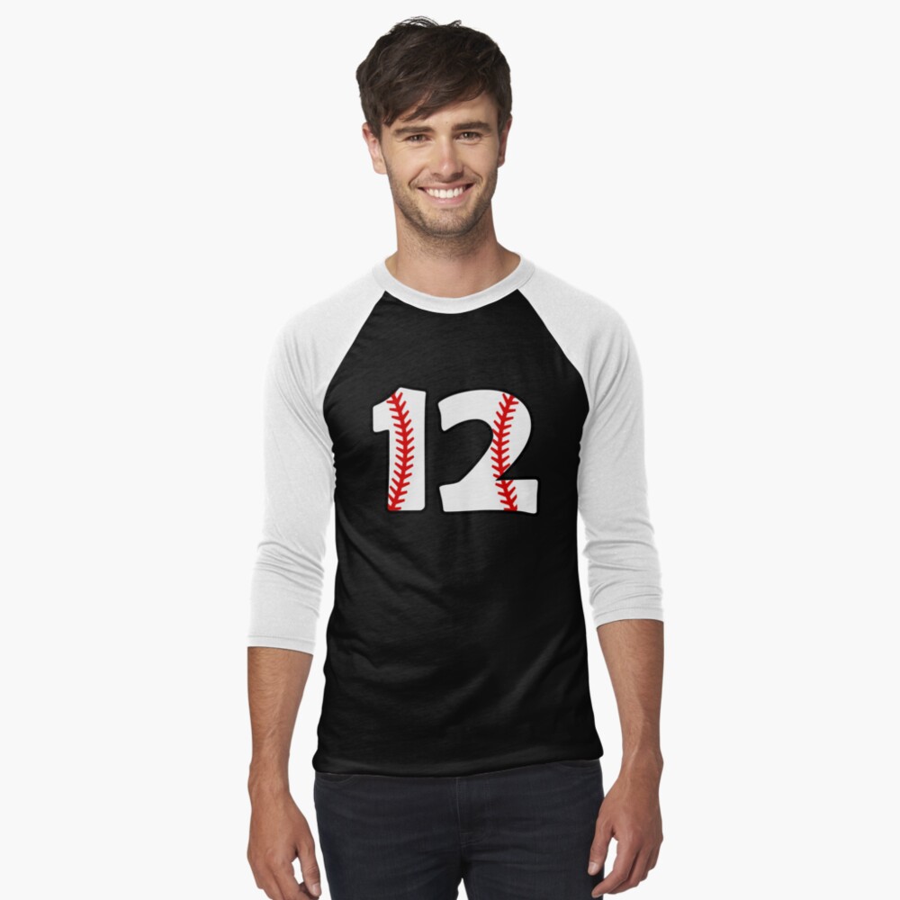 "Number 12 Baseball #12" Sticker for Sale by melsens | Redbubble