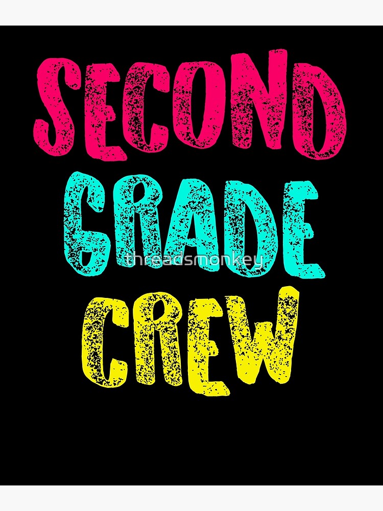 Póster «Segundo Grado Diseño Segundo Grado Crew Light Lindo Regalo 2nd ...