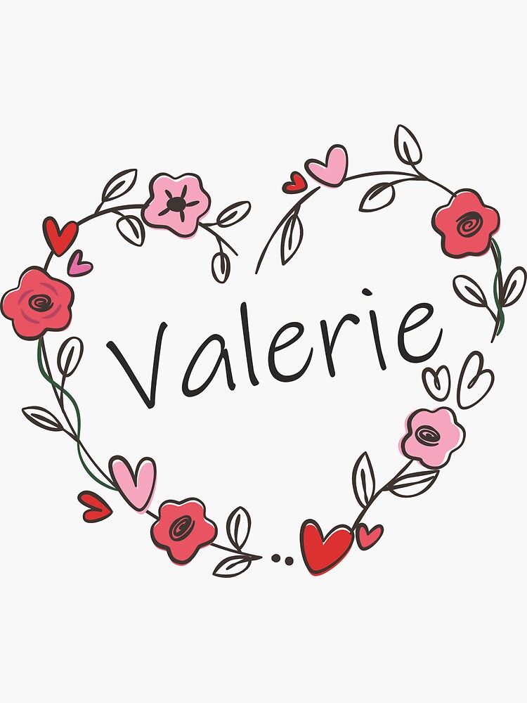 "My name is Valerie" Sticker for Sale by oleo79 | Redbubble