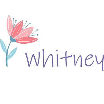"My name is Whitney" Sticker for Sale by oleo79 | Redbubble