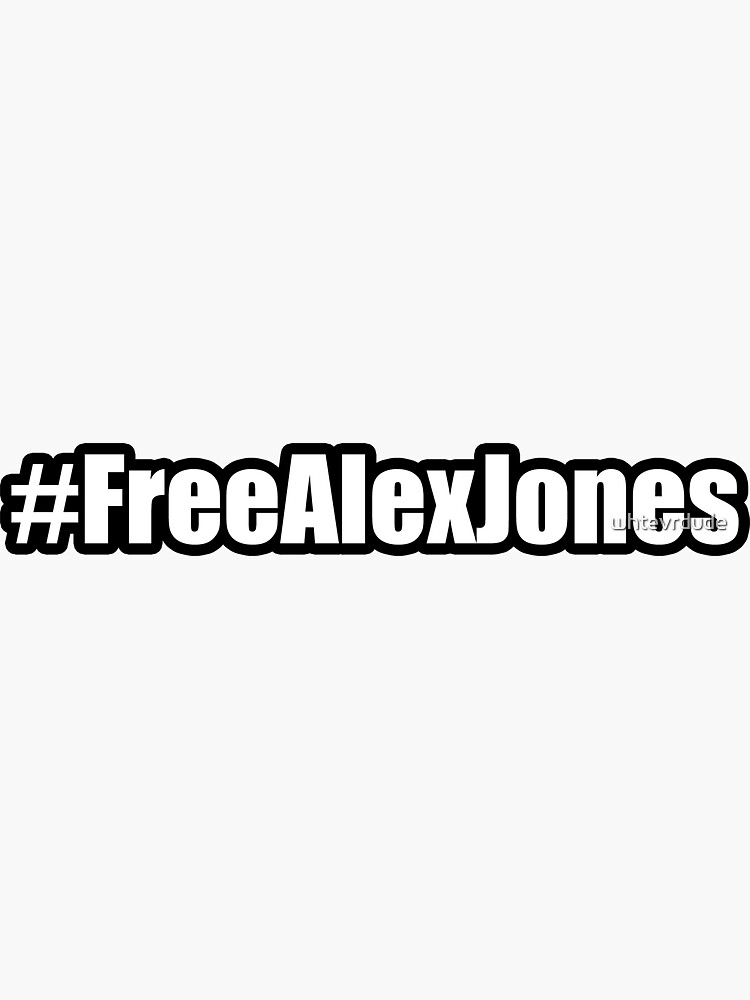 "Free Alex Jones" Sticker for Sale by whtevrdude | Redbubble