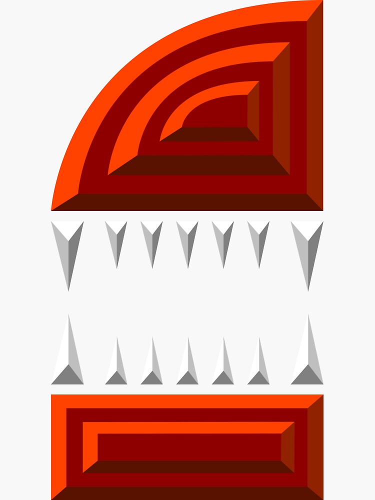 "Not regular symbolic face" Sticker for Sale by Gwendal | Redbubble