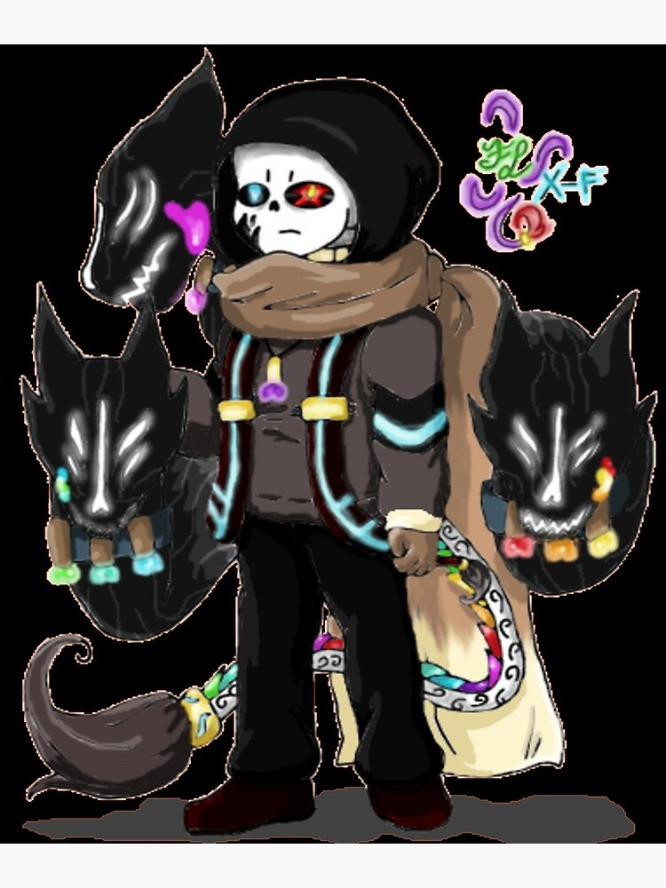 "Ghoul Ink Sans or Ghoul Ink Dragon Sans fusion" Art Print by FLedet ...