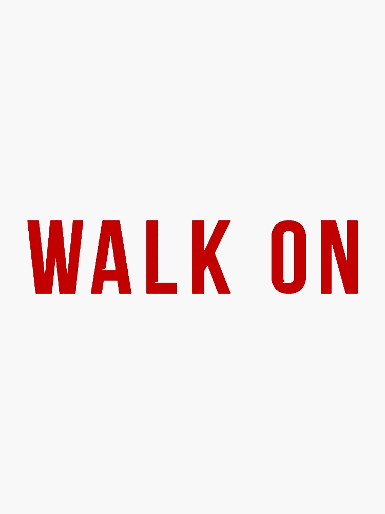 "Walk On Logo in 2018/19 Kit Font" Sticker for Sale by RusticSeapig ...