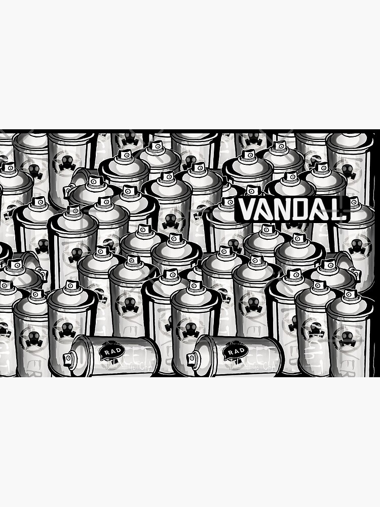 "VANDAL and SPRAY CANS pattern" Zipper Pouch for Sale by vic4U | Redbubble