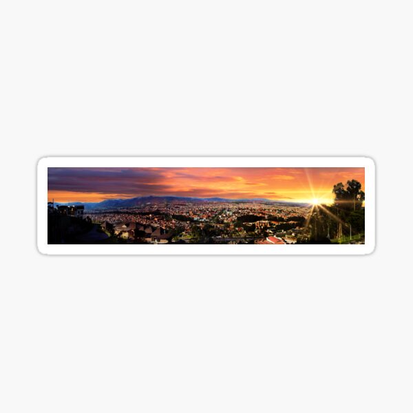 "Cuenca, Ecuador - Panorama V" Sticker by alabca | Redbubble