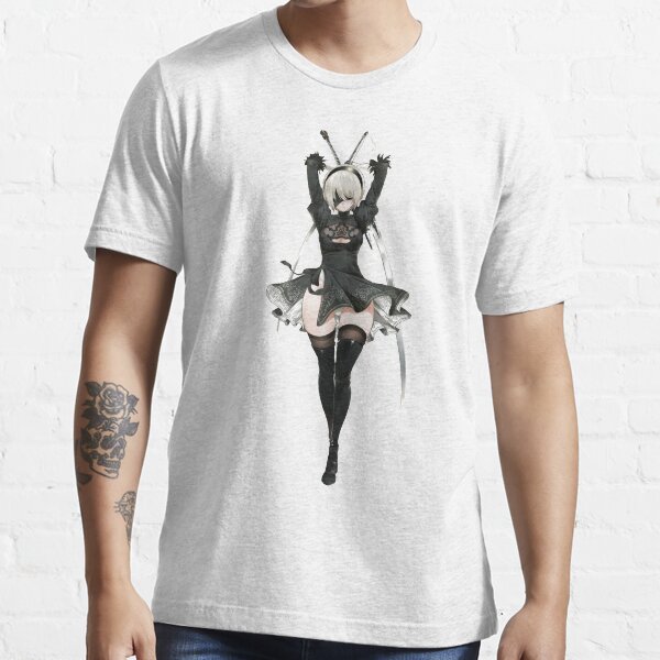 "2B - NIER AUTOMATA" T-shirt for Sale by yuseirender | Redbubble | nier ...