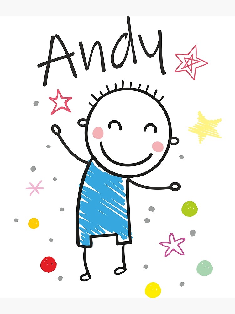 "My name is Andy" Framed Art Print for Sale by oleo79 | Redbubble