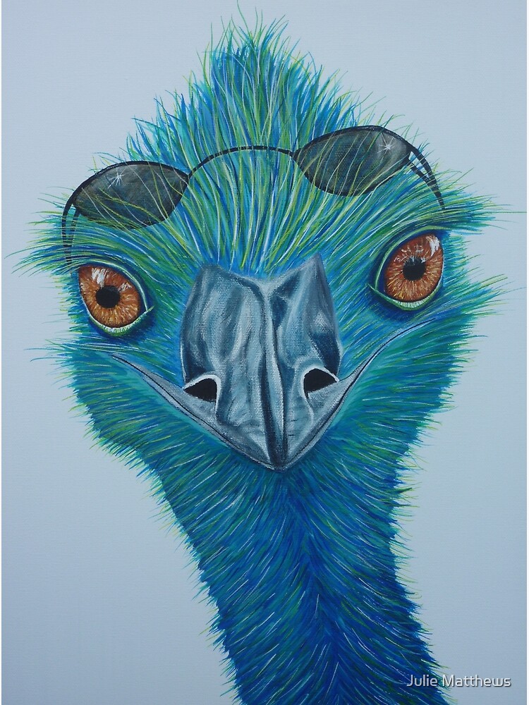 "Cool Dude - Blue Emu in Sunglasses!" Poster by JulieMatthews21 | Redbubble