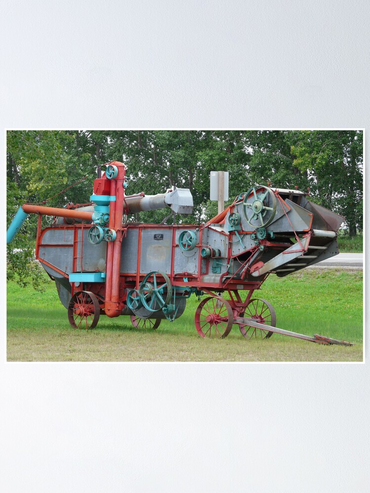 "Old Threshing Machine." Poster by MaeBelle | Redbubble