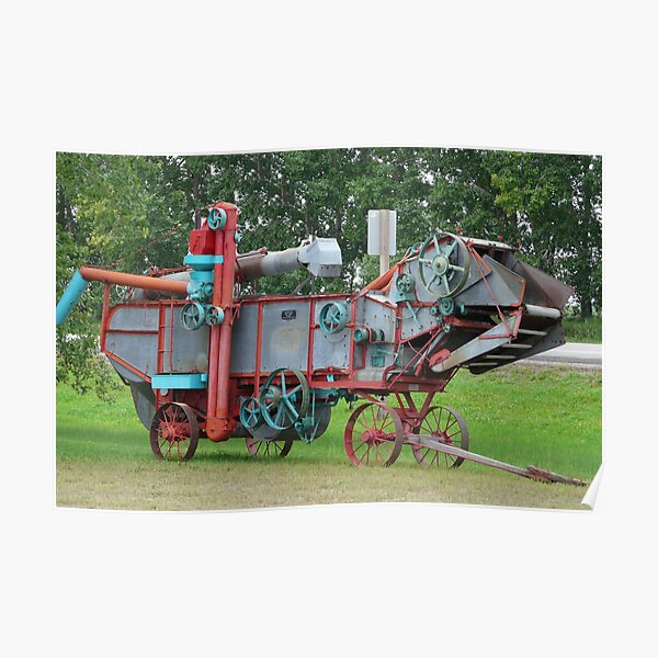 "Old Threshing Machine." Poster by MaeBelle | Redbubble