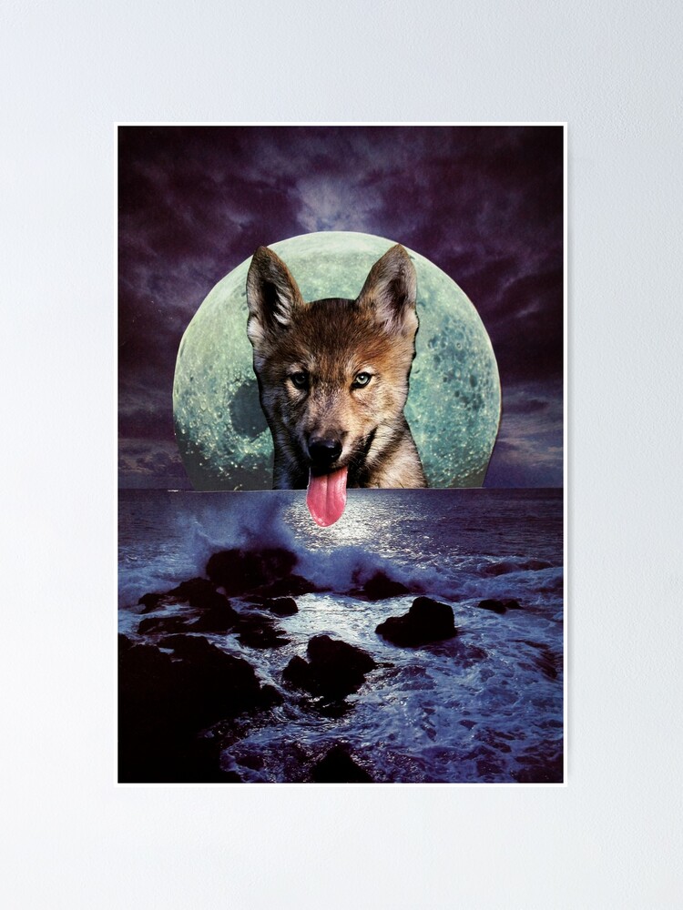 "Wolf Moon" Poster by KiriMacauley | Redbubble