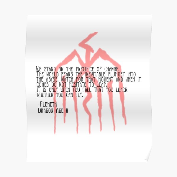 "Flemeth Quote from Dragon Age 2" Poster by bookestofworms | Redbubble