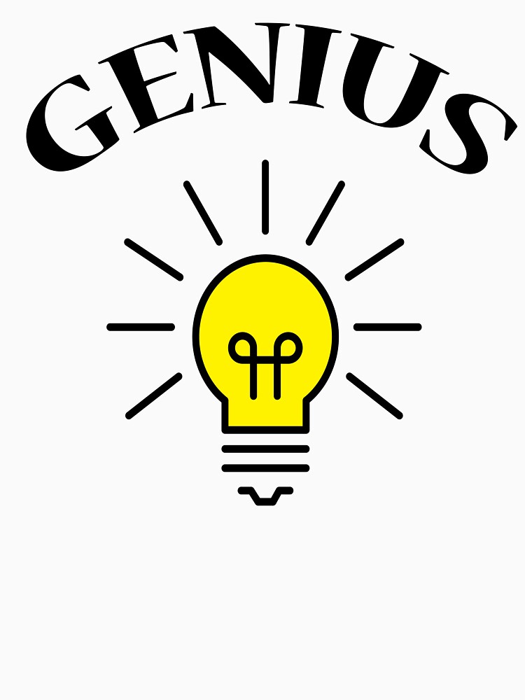 "Genius" T-shirt for Sale by JevLavigne | Redbubble | genius t-shirts ...
