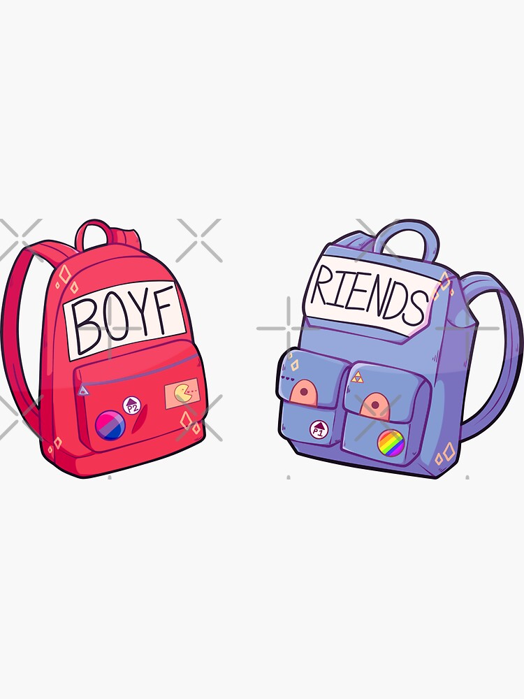 "boyf riends" Sticker for Sale by Gabus | Redbubble