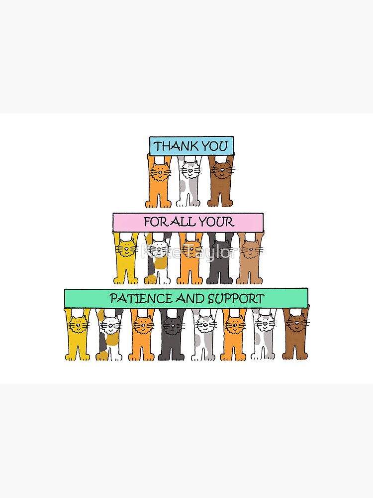 "Thank you for all Your Patience and Support" Sticker for Sale by ...