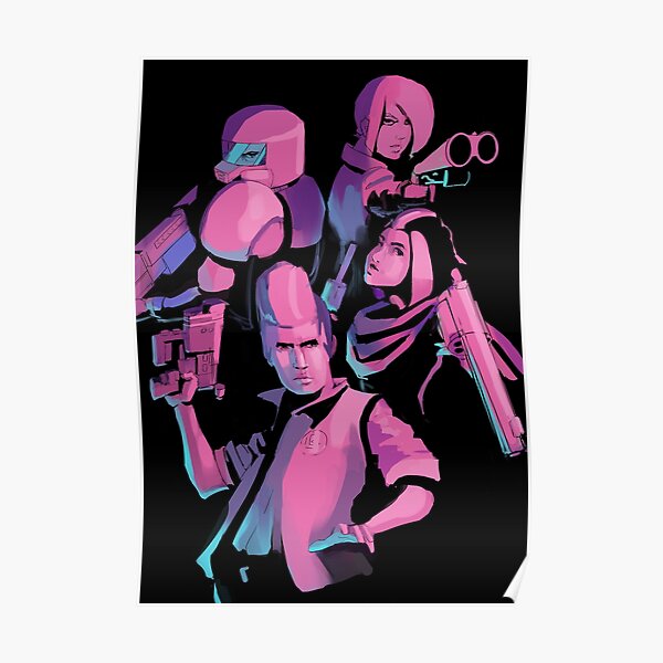 "Enter the Gungeon - Neon Retro " Poster by Rakimora | Redbubble