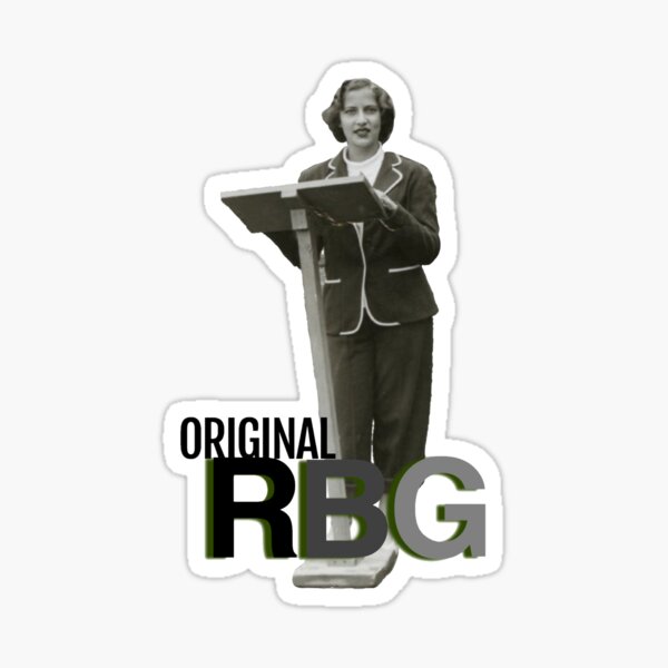 "RBG" Sticker by maddiesavitch | Redbubble