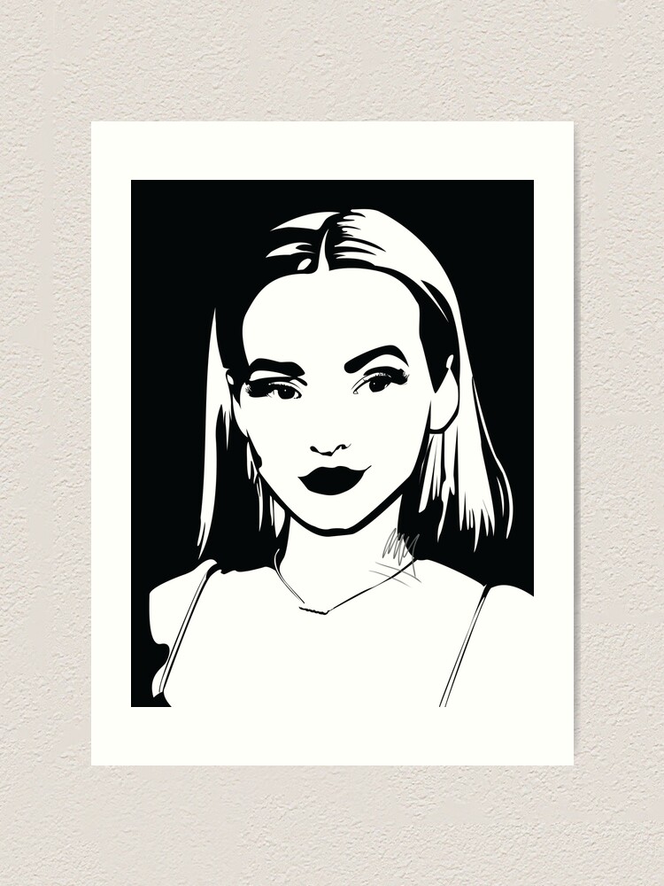 Dove Cameron Coloring Pages Dove Cameron Charcoal Portrait | Realistic