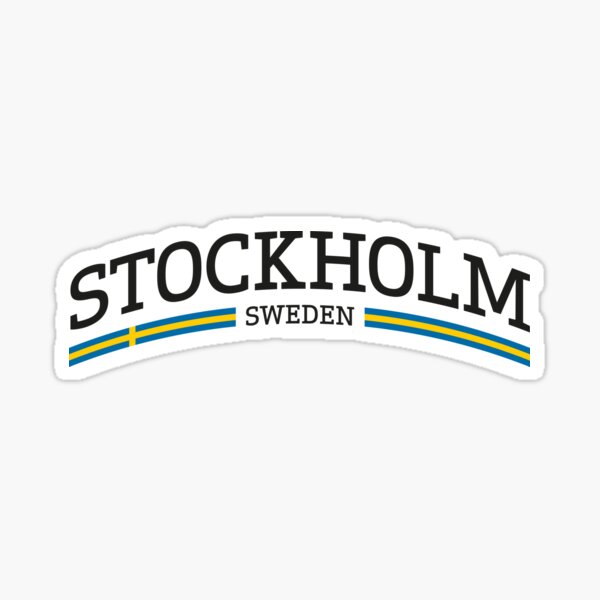 "Stockholm Sweden" Sticker for Sale by ElPato | Redbubble