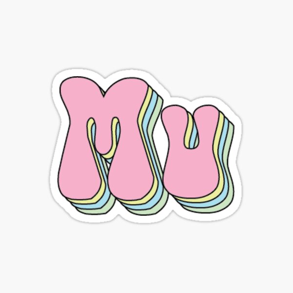 "Mu - stacked" Sticker by greekexchange | Redbubble