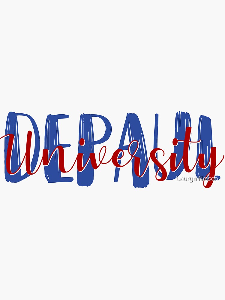 "DePaul University" Sticker for Sale by lonel2199 | Redbubble