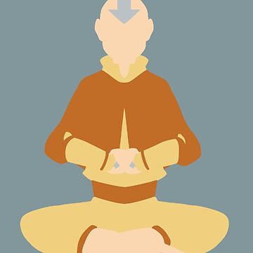 "Meditating Aang" Sticker for Sale by JoyfulDraws | Redbubble