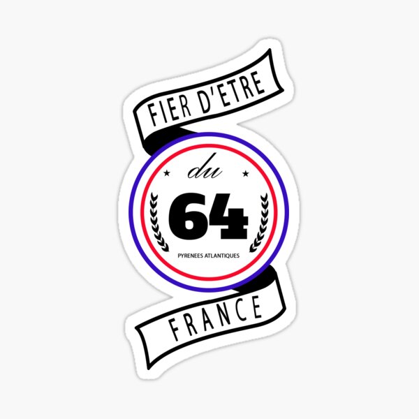 "Proud to be 64" Sticker by capricedefille | Redbubble