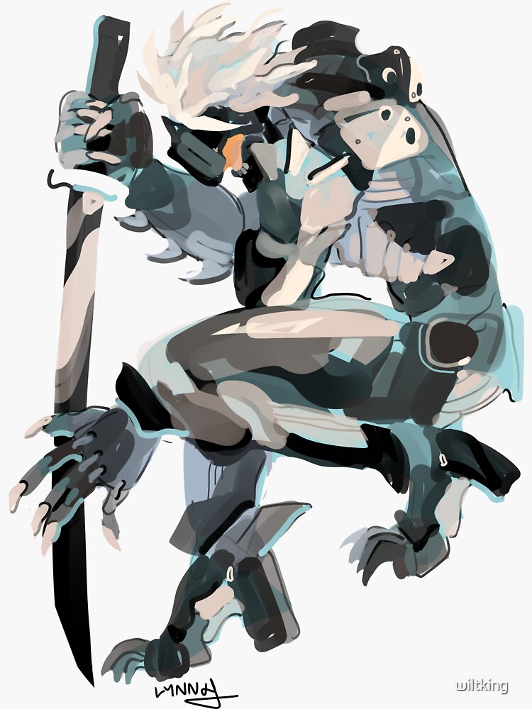 "Raiden (MGS)" Sticker for Sale by wiltking | Redbubble