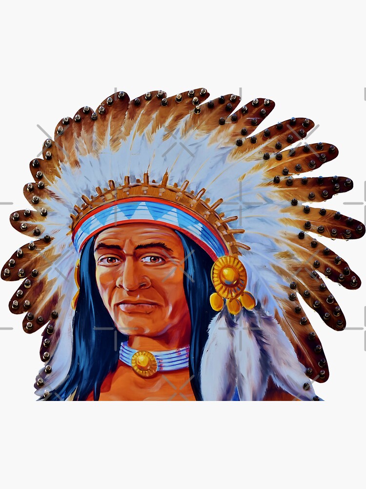 "Retro Indian Sticker" Sticker by holidays4you | Redbubble