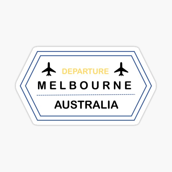"Places Edition : Melbourne" Sticker by raudhahR | Redbubble