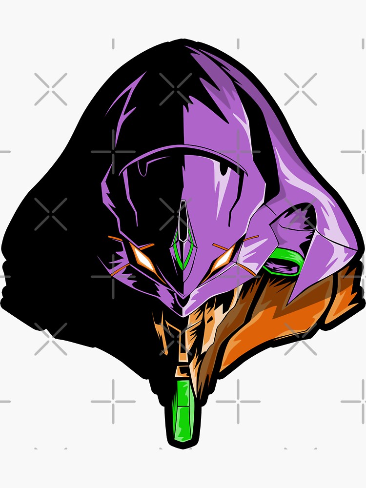 "EVA-01" Sticker by Dandeelion | Redbubble