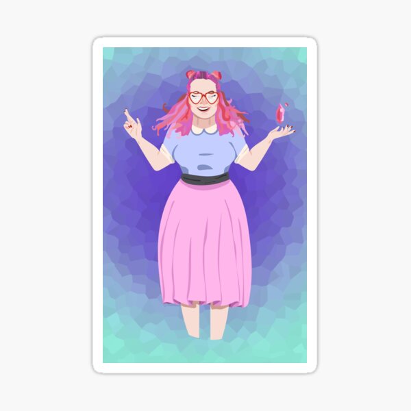 "The Girl" Sticker by okjenna | Redbubble
