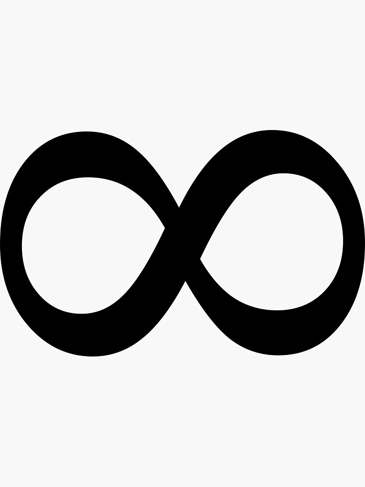 "Infinity Symbol" Sticker for Sale by the-elements | Redbubble