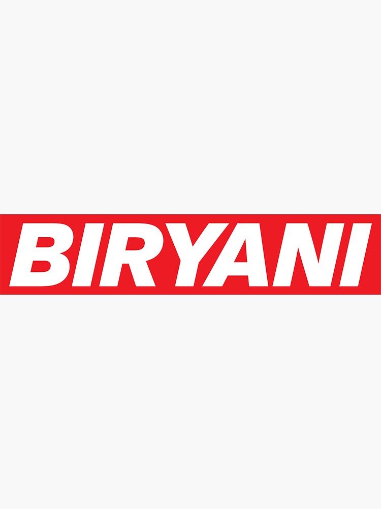 "Biryani" Sticker for Sale by kamrankhan | Redbubble