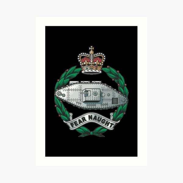 "Royal Tank Regiment - British Army" Art Print by wordwidesymbols ...