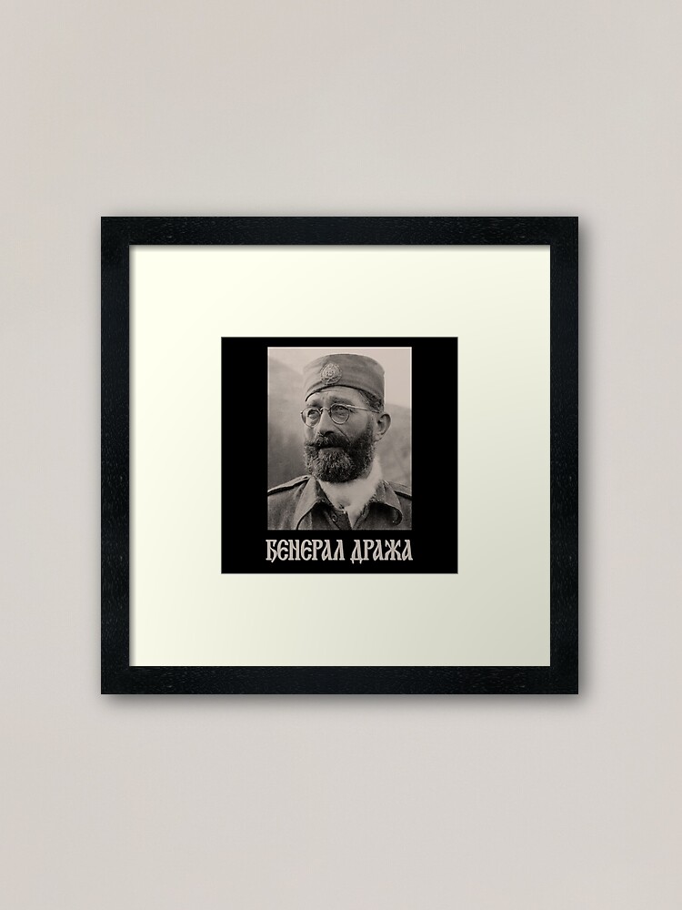 "Draza Mihailovic - CICA" Framed Art Print for Sale by ValentinaHramov ...