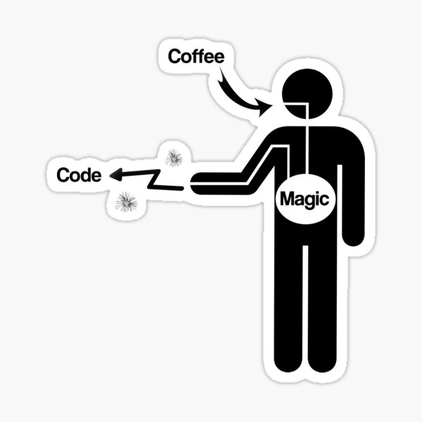 "How Programming Works" Sticker by Chackie | Redbubble