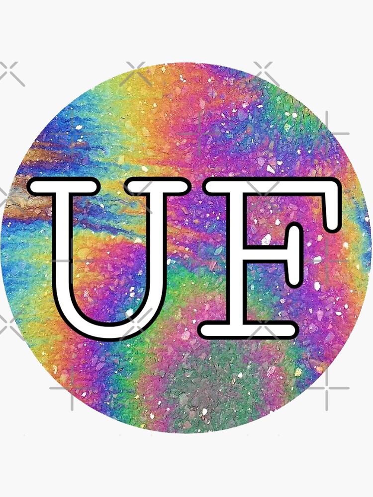 "UF sticker" Sticker for Sale by ElenaC | Redbubble