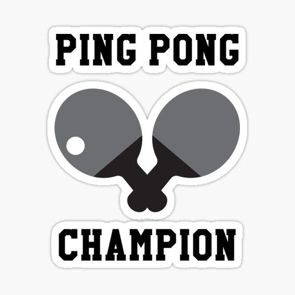 "Table Tennis / Ping-Pong" Sticker for Sale by Z00l | Redbubble