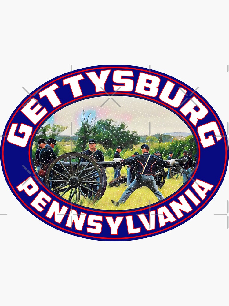 "Gettysburg Pennsylvania National Military Park Union " Sticker for ...