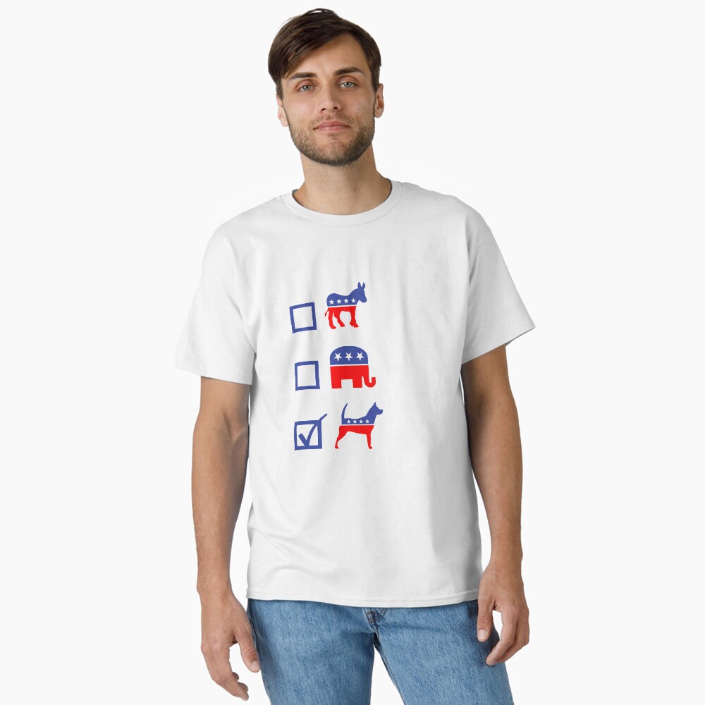 "Vote Democrat Republican Dog" Essential T-Shirt for Sale by ...