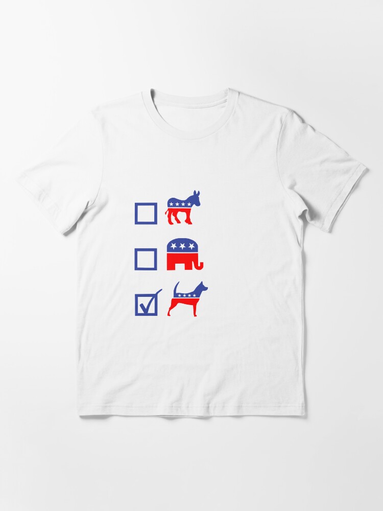"Vote Democrat Republican Dog" Essential T-Shirt for Sale by ...