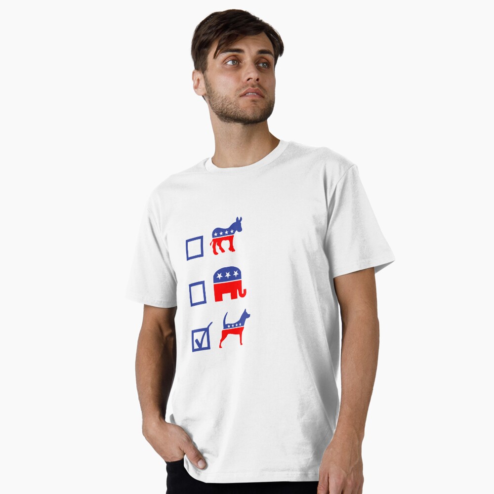 "Vote Democrat Republican Dog" Essential T-Shirt for Sale by ...