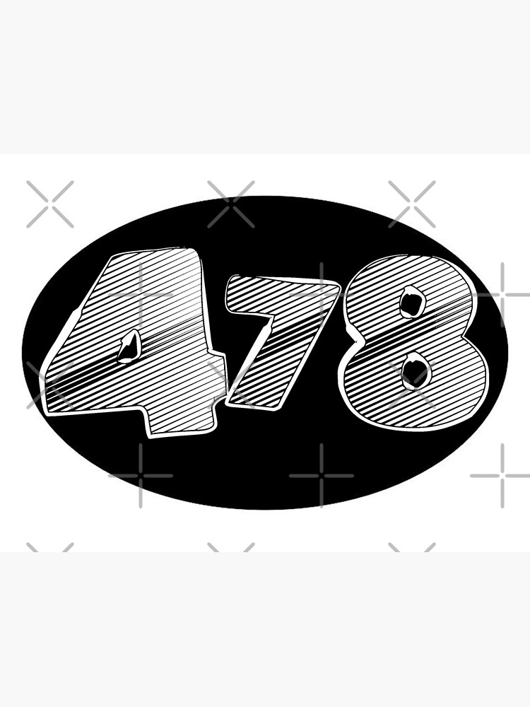 "478 Rep Your Area Code" Canvas Print for Sale by abcassent | Redbubble