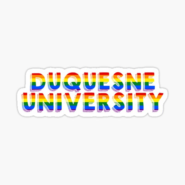 "rainbow DUQUESNE " Sticker for Sale by Musicello | Redbubble