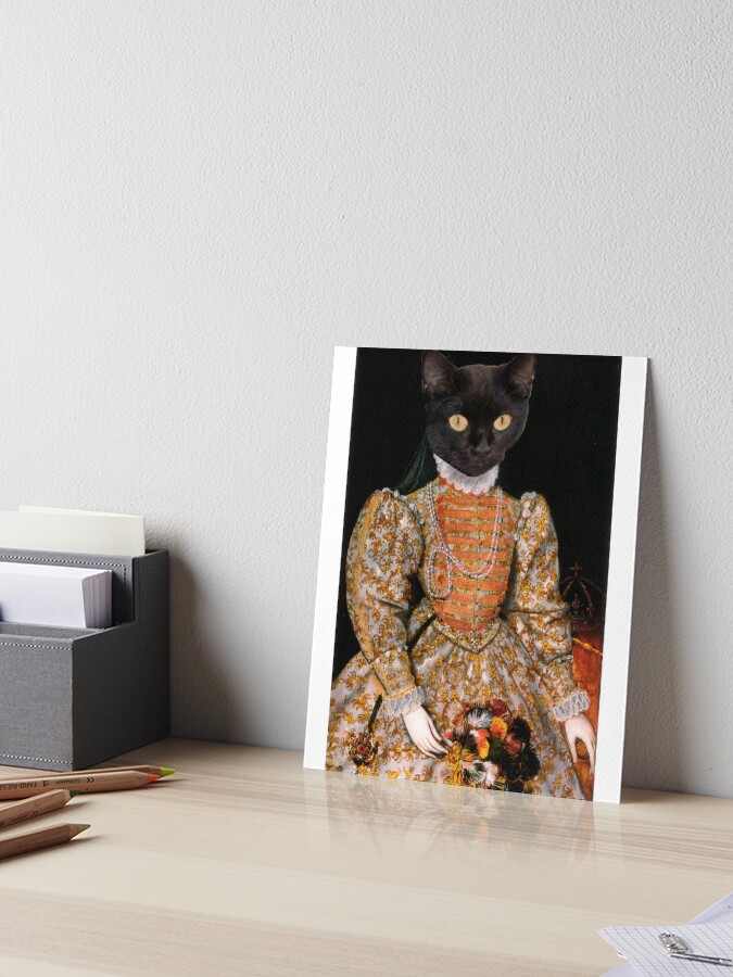 "Queen Elizabeth Cat" Art Board Print for Sale by vanitymalady | Redbubble