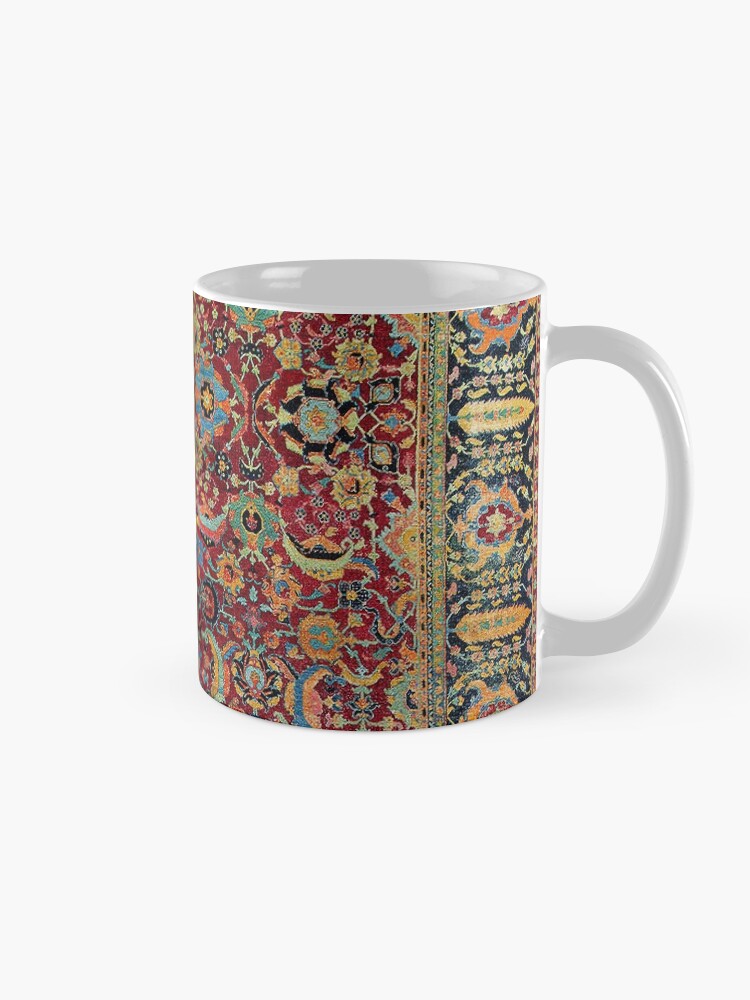 "Safavid Isfahan Persian Carpet Print" Coffee Mug for Sale by bragova ...