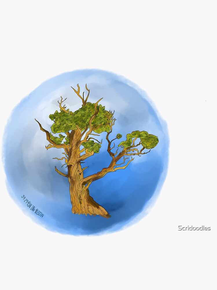 "Tree of Wisdom " Sticker for Sale by Scridoodles | Redbubble
