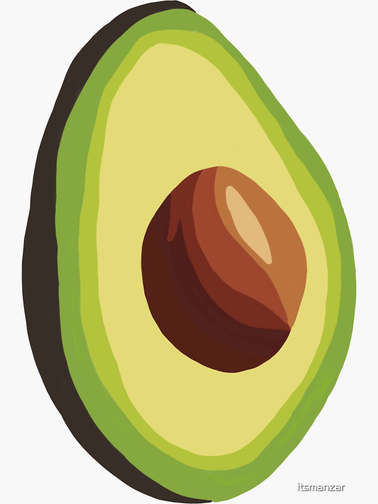 "Hello, Avocado" Sticker for Sale by itsmanzar | Redbubble